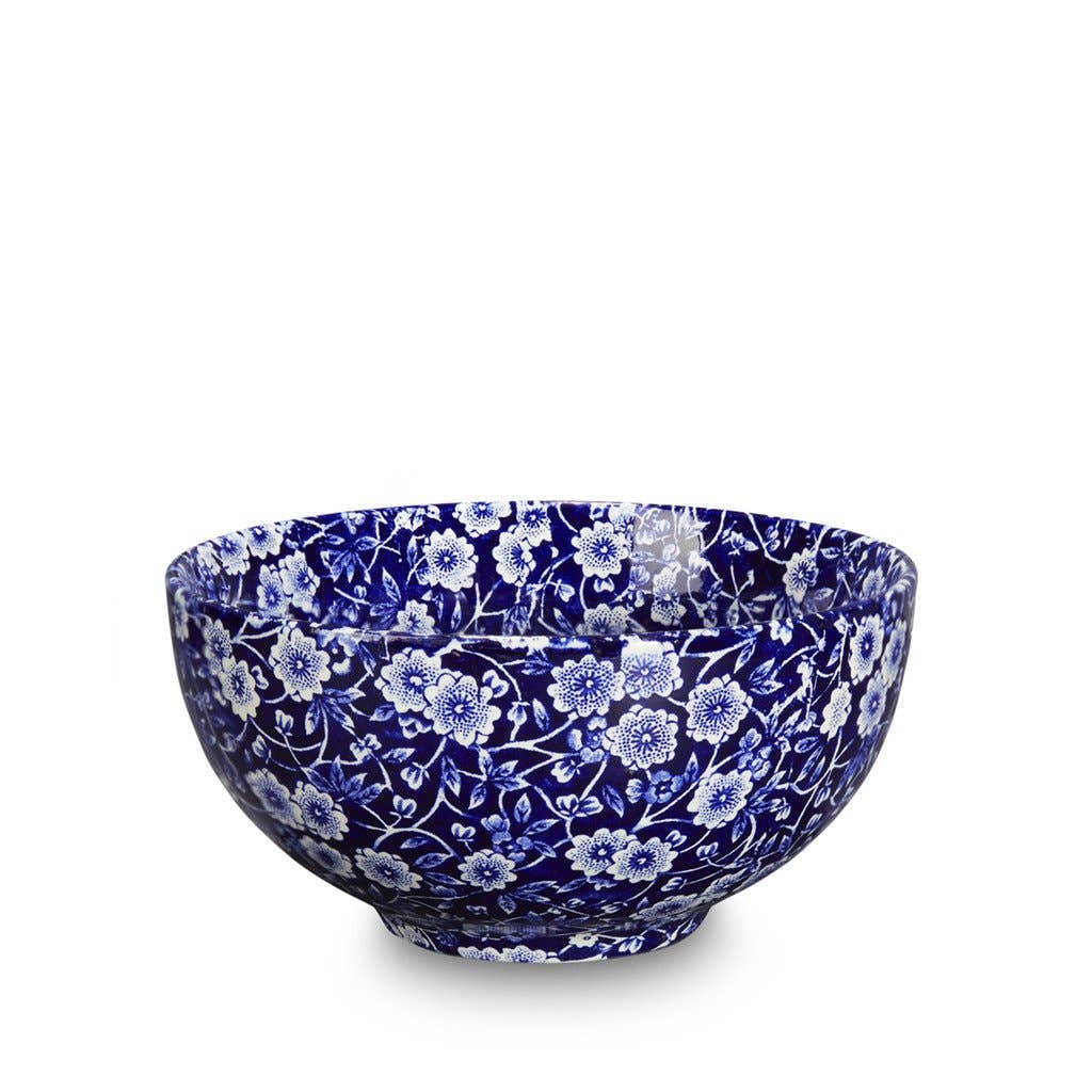 Blue Calico Footed Chinese Bowl – Good Kinsmen